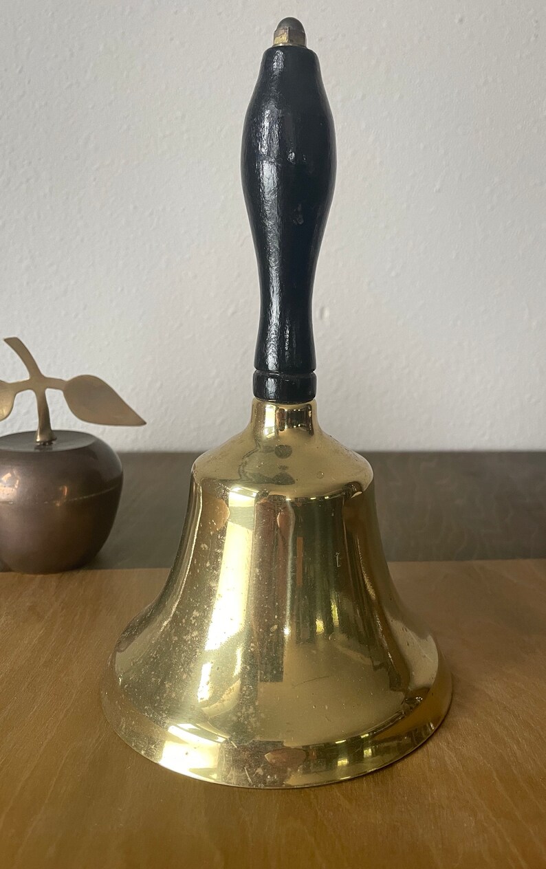 Vintage Brass Apple Bell, Crystal Bell, and Decorative Collection - Etsy