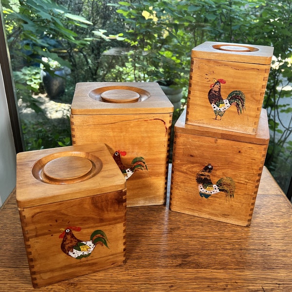 Rooster Canister Set - Etsy