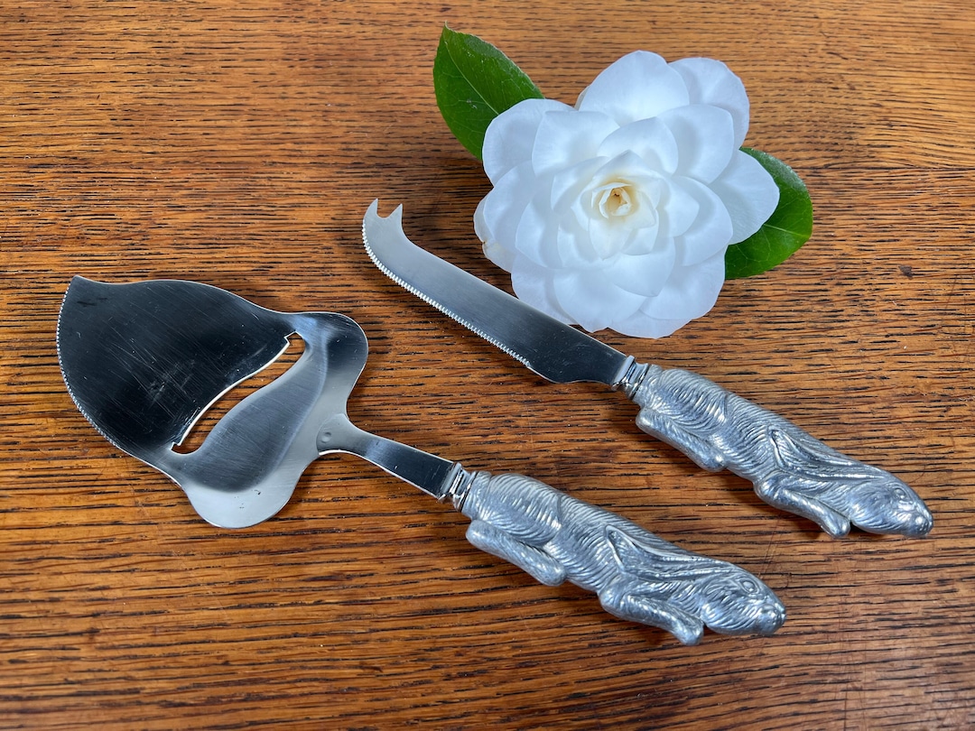 Rabbit Cheese Servers ~ Arthur Court Rabbit ~ Aluminum & Stainless ...