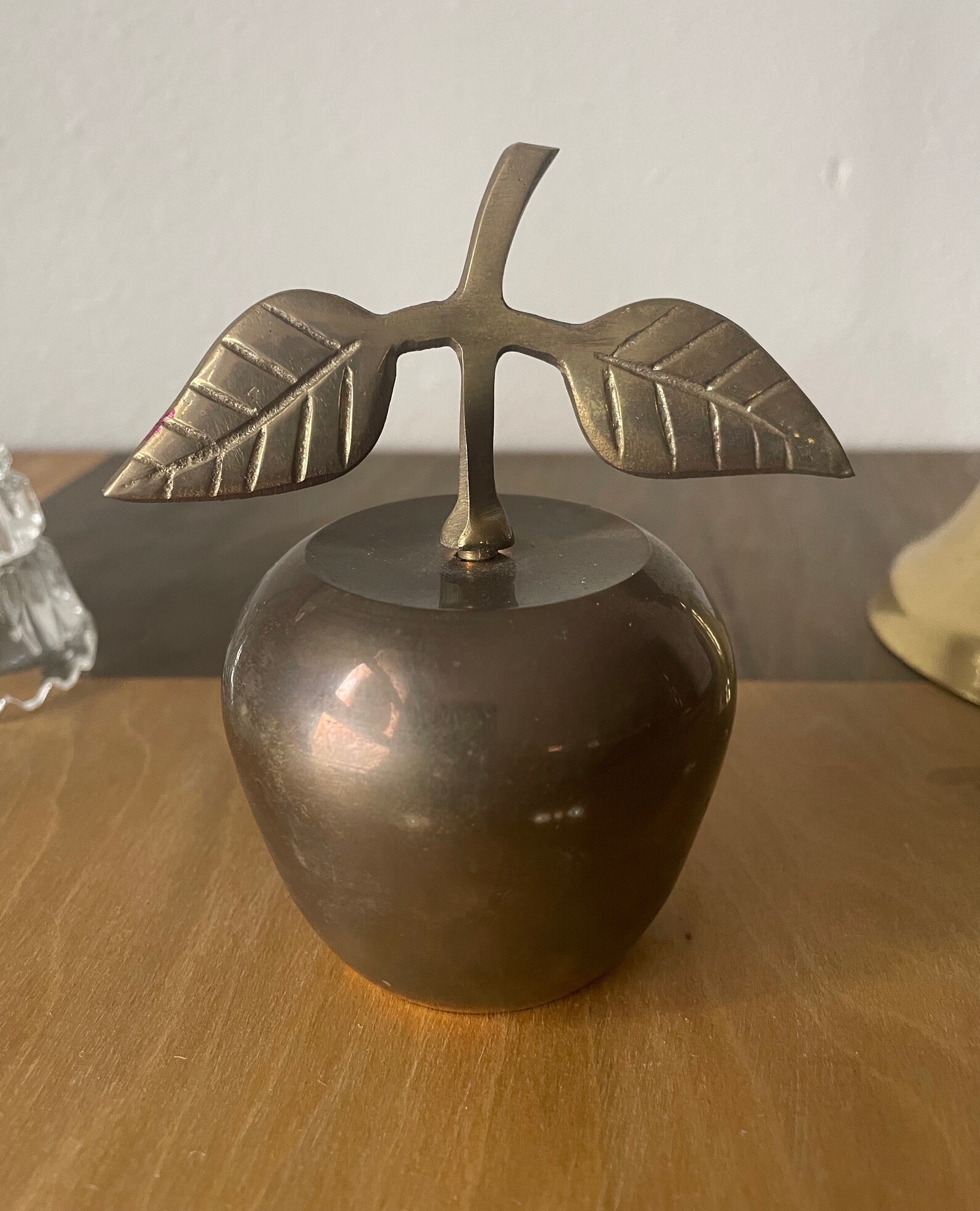 Vintage Brass Apple Bell, Crystal Bell, and Decorative Collection - Etsy