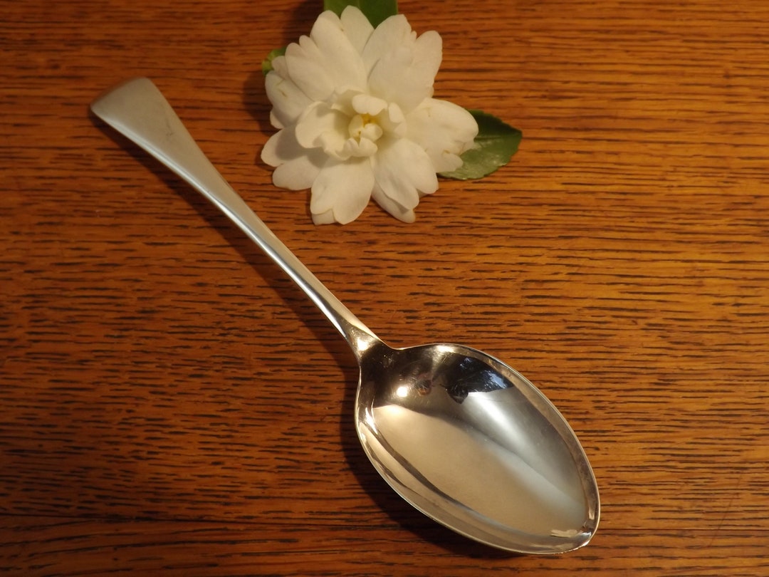 Viner of Sheffield Silver Plate Serving Spoon - Plain Panel Design - Etsy