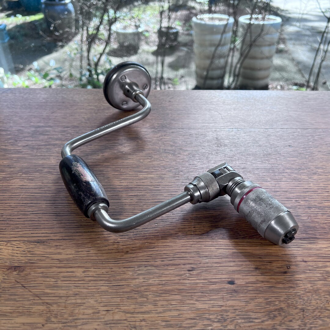 Brace and Bit Ratcheting Drill ~ Stanley-handyman 10" Sweep ~ Gift for ...