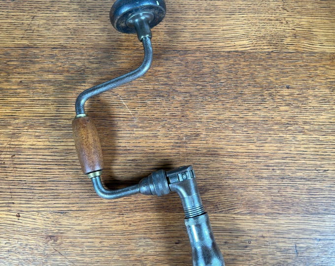 Vintage Brace and Bit Hand Drill: S. Hardware Co. Sure-grip, 8" Sweep ...