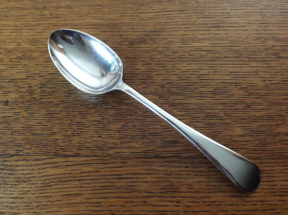 Serving Spoon Silver Plate Plain Panel 9 5/8 Spoon - Etsy