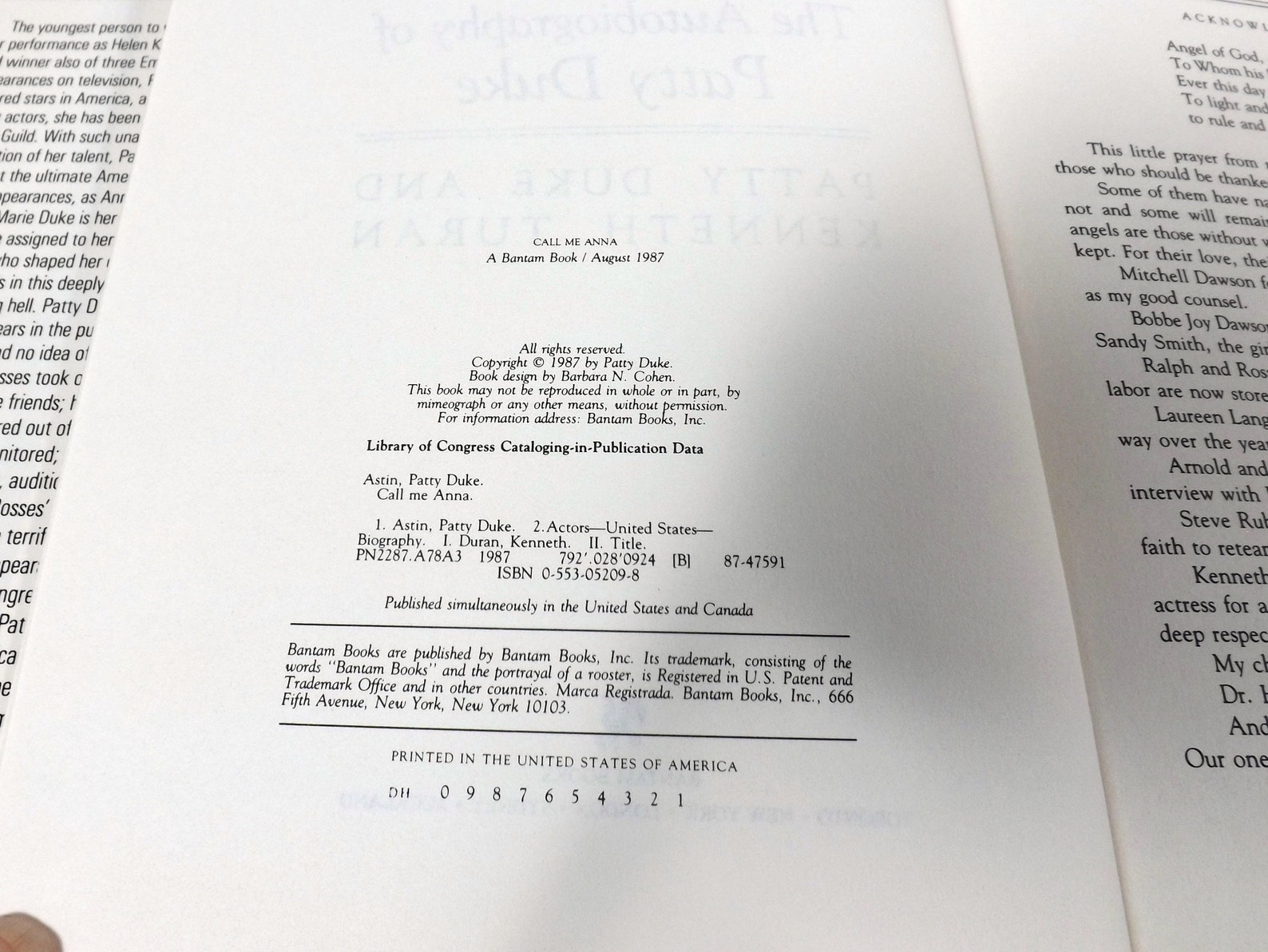 Patty Duke 'call Me Anna the Autobiography of Patty - Etsy