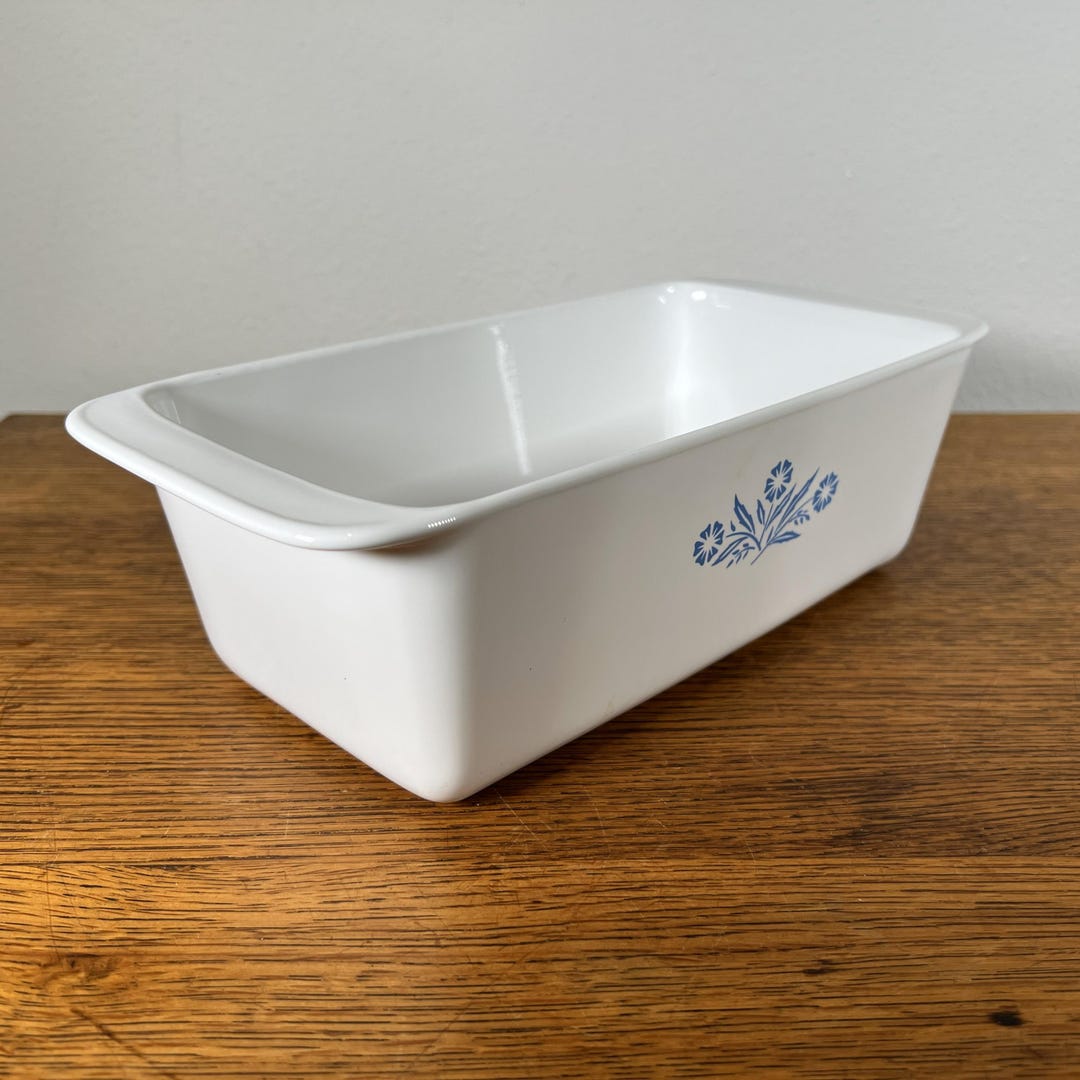 Vintage Corning Ware Loaf Pan ~ Cornflower Pattern (P-315-B) - 2 Qt ...