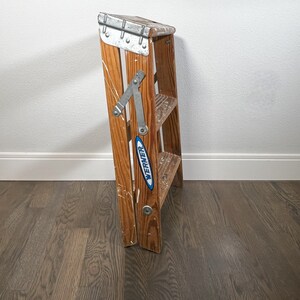 Step Stool, 2 Steps, Werner Wood Ladder Made in USA Stool, Staging ...