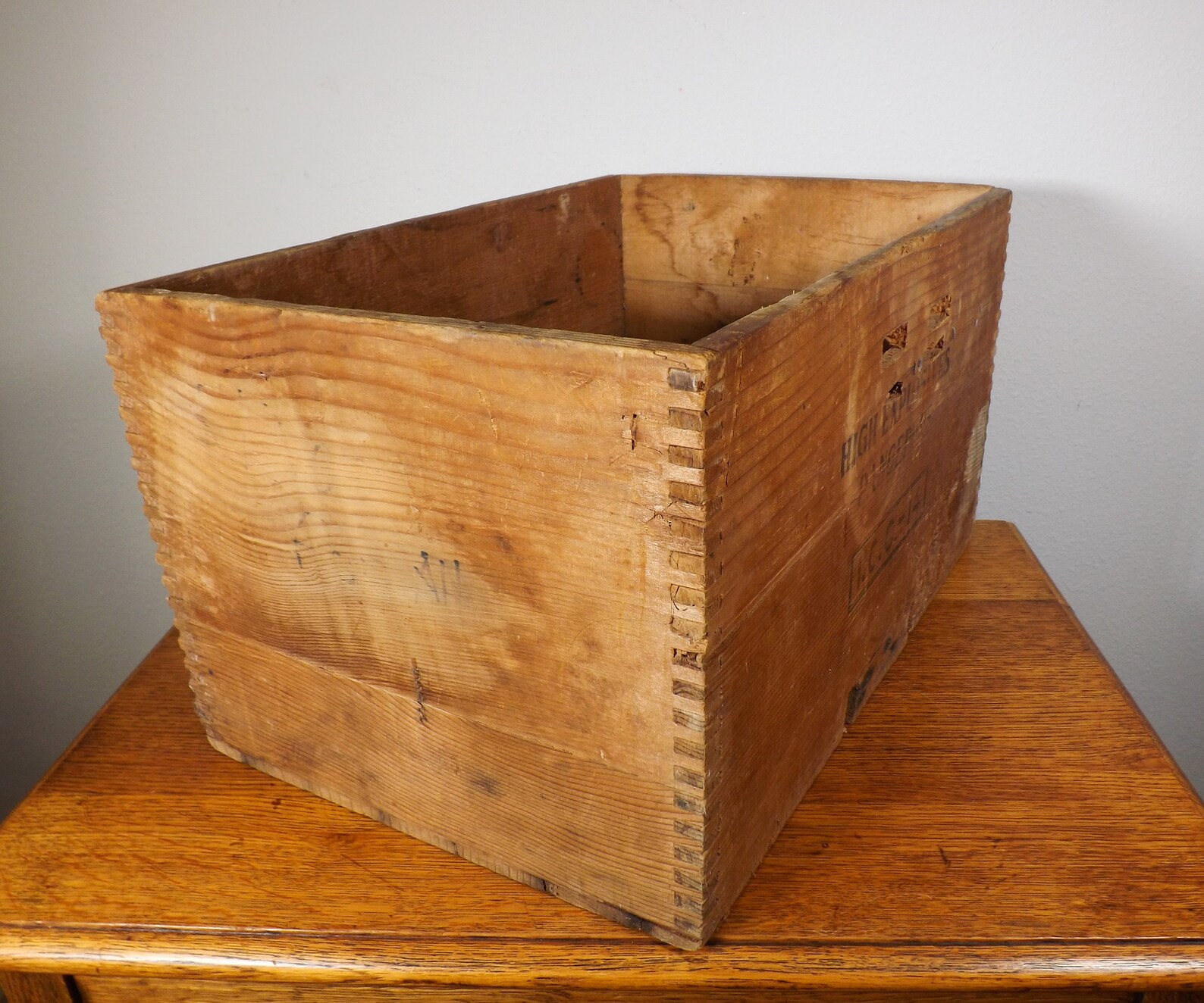 Explosives Crate Wesco Quarry Powder Box Wood Crate - Etsy