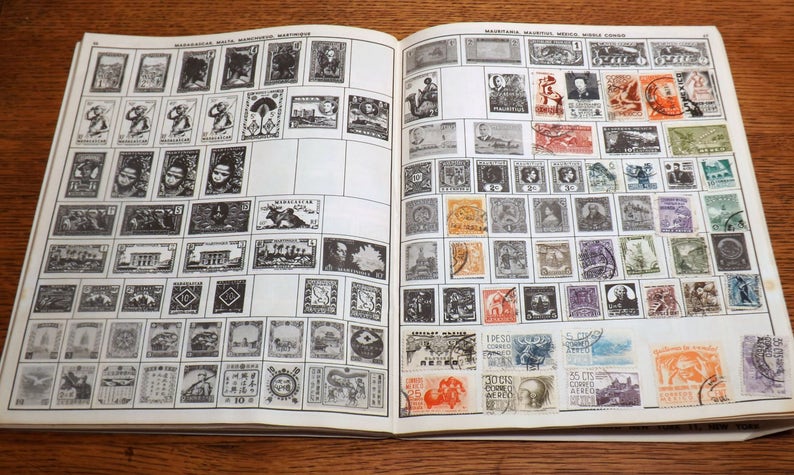 Universal Stamp Album 1953 Fully Ilustrated Contains | Etsy