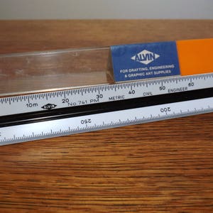 Scale ~ Alvin Triangular Engineer's Scale ~ No. 741 PM ~ Civil ...