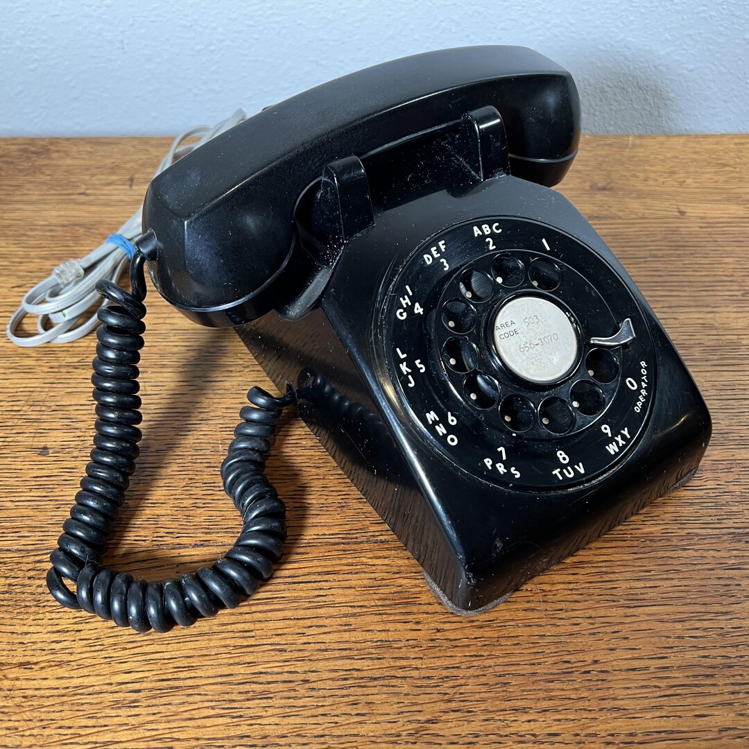 Rotary Dial Desk Phone, Bell System Western Electric, CD500, Mid ...