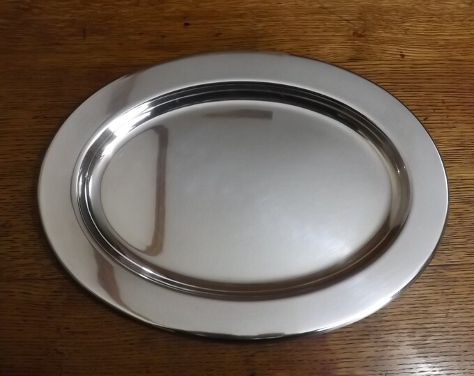 US Navy Officer's Mess Platter ~ Silver Plate ~ Navy Holloware ~ 1305 ...