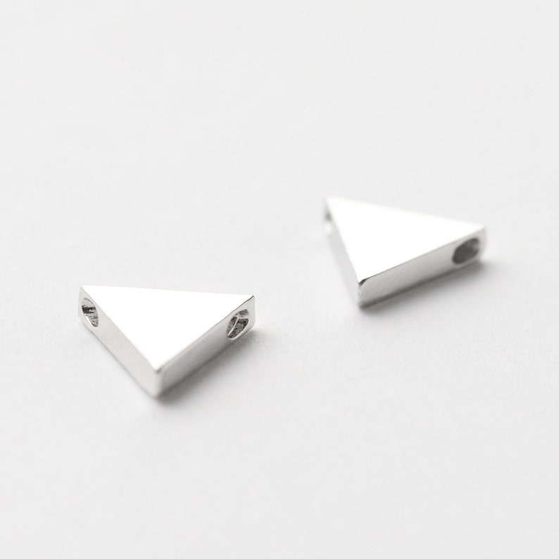 3252024 / Inverted Triangle large / 16k Matt Gold Plated - Etsy