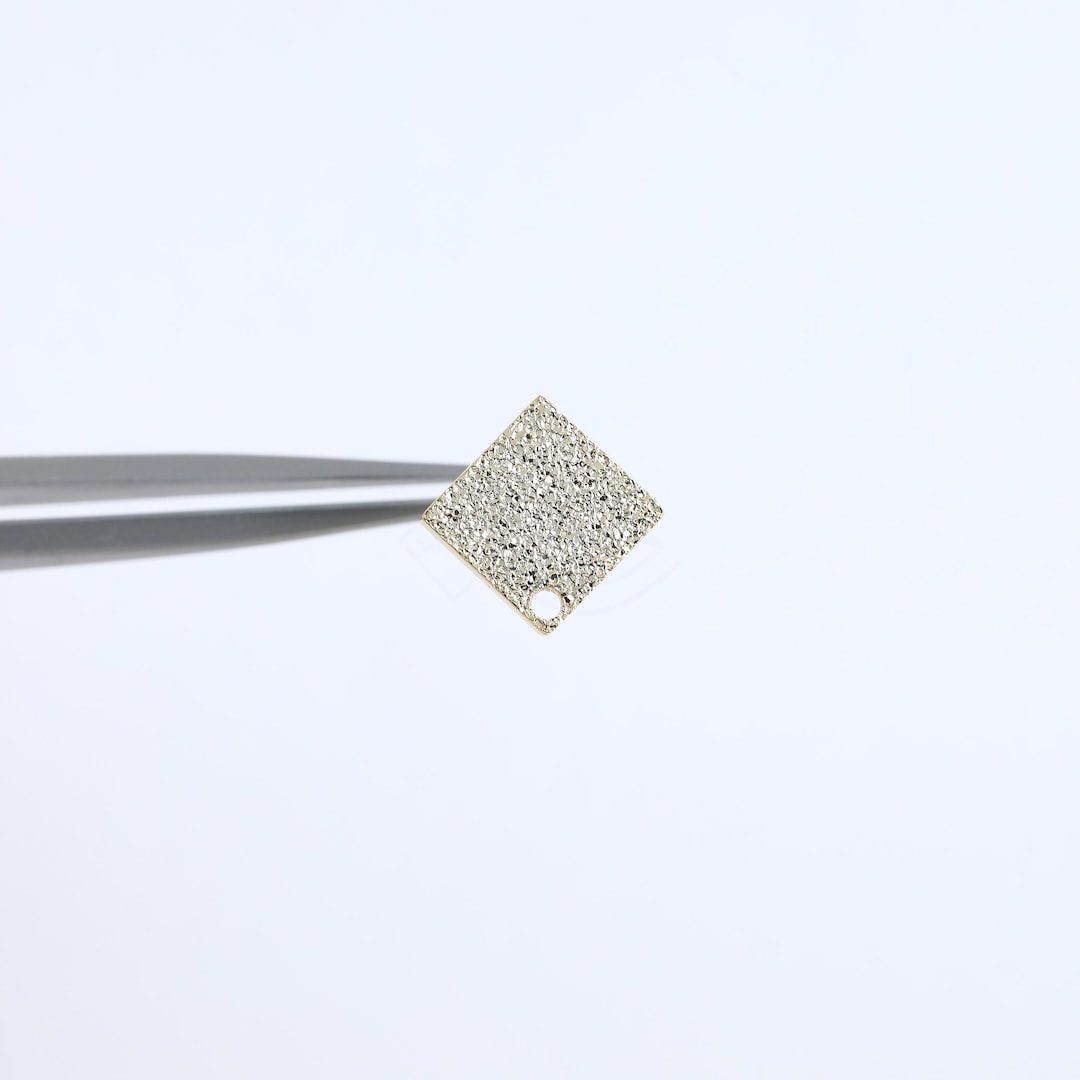 5650011 / Rhombus / 16k Gold Plated Brass Stud Earring 1.8mm X 1.8mm ...