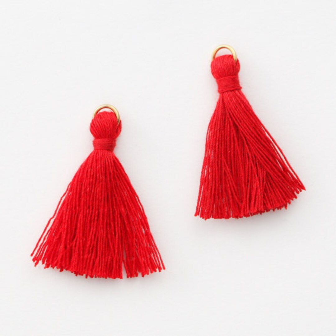 4002451 / Red / Mini Thread Tassel 6mm X 37mm / 0.5g / 150strands ...