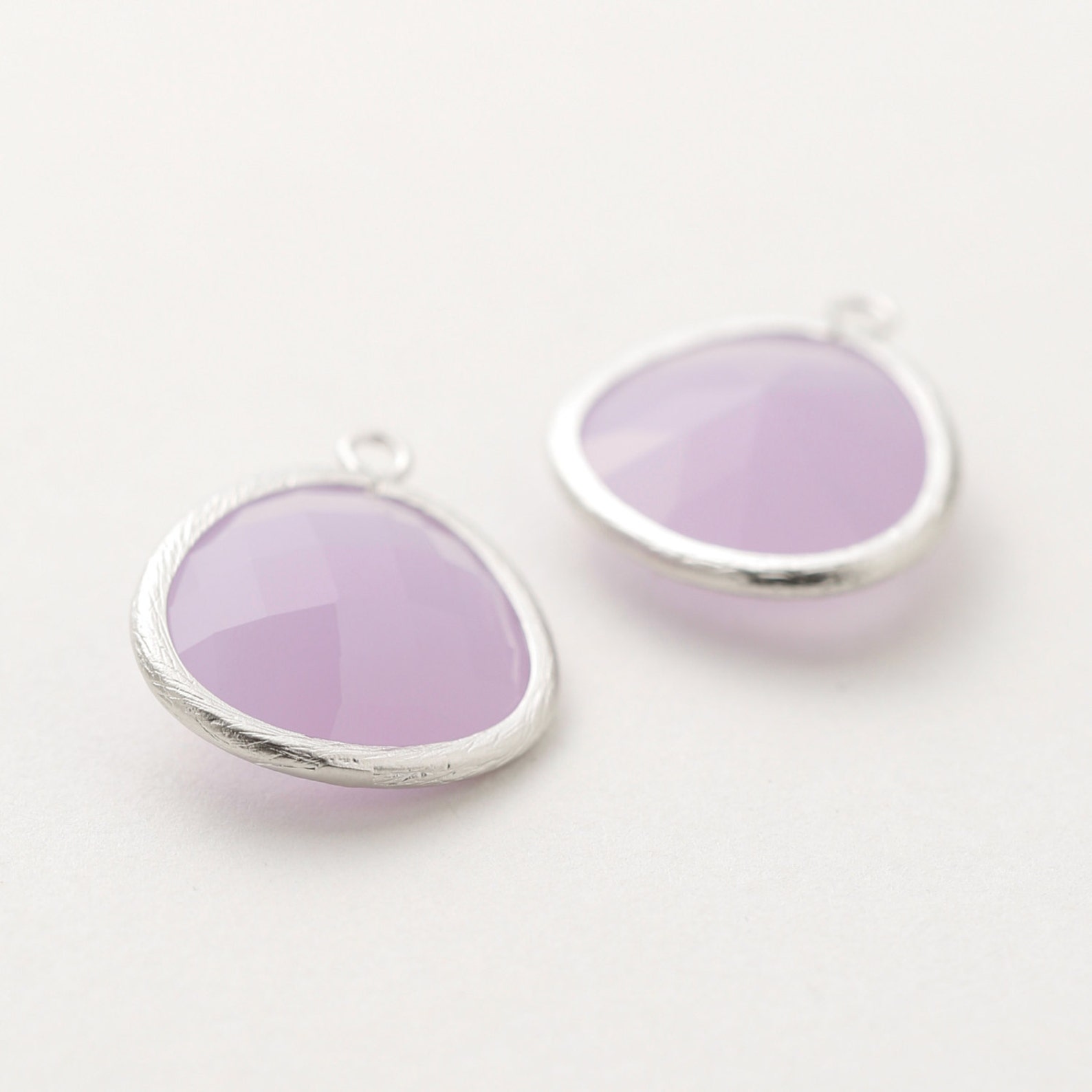 1030315 / Light Grey Opal / Matt Rhodium Plated Brass Framed Glass ...