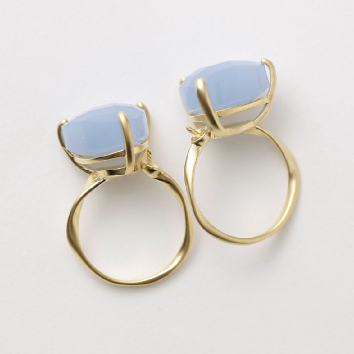 4005105 / Facted Triangle Adjustable Ring With Peg / Royal - Etsy