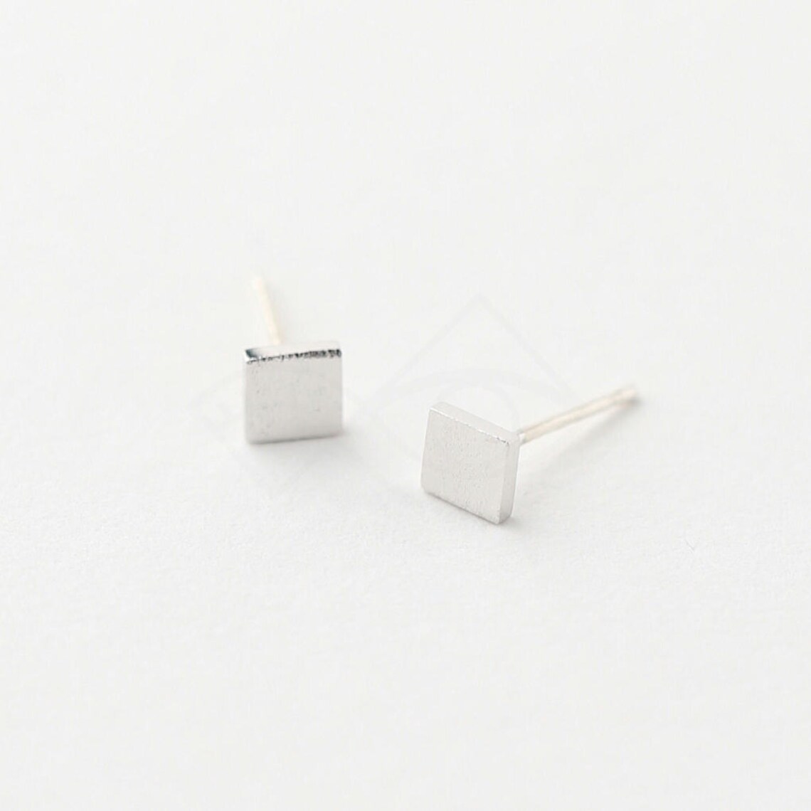 5581031 / Simple Square / Sand Finished 16k Gold Plated Brass - Etsy