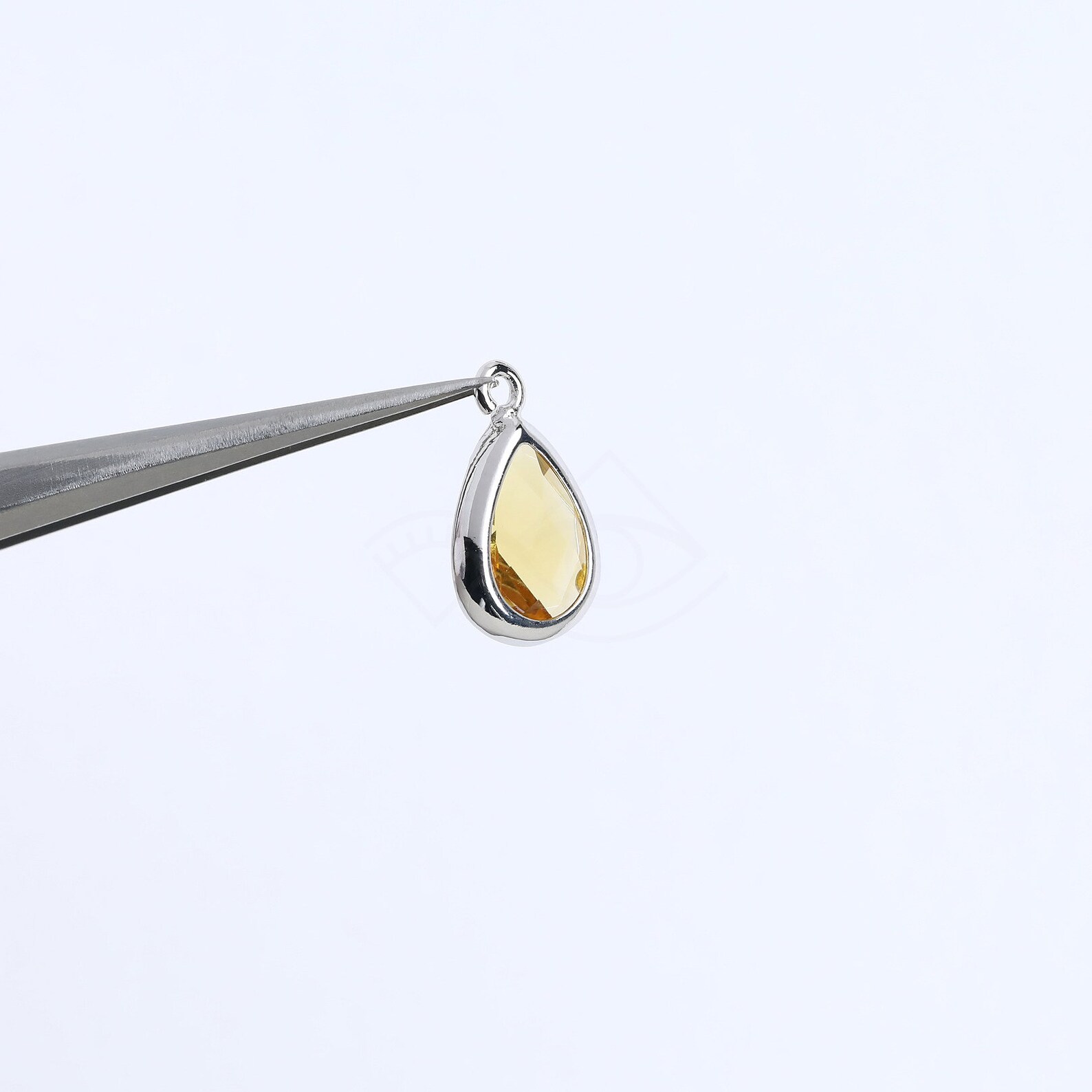 1078162 / Birth Stone / November / Topaz / Sunflower / Rhodium - Etsy