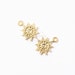 3165034 / Sun / 16k Matt Gold Plated Pewter Pendant 12mm X 16.4mm / 1 ...