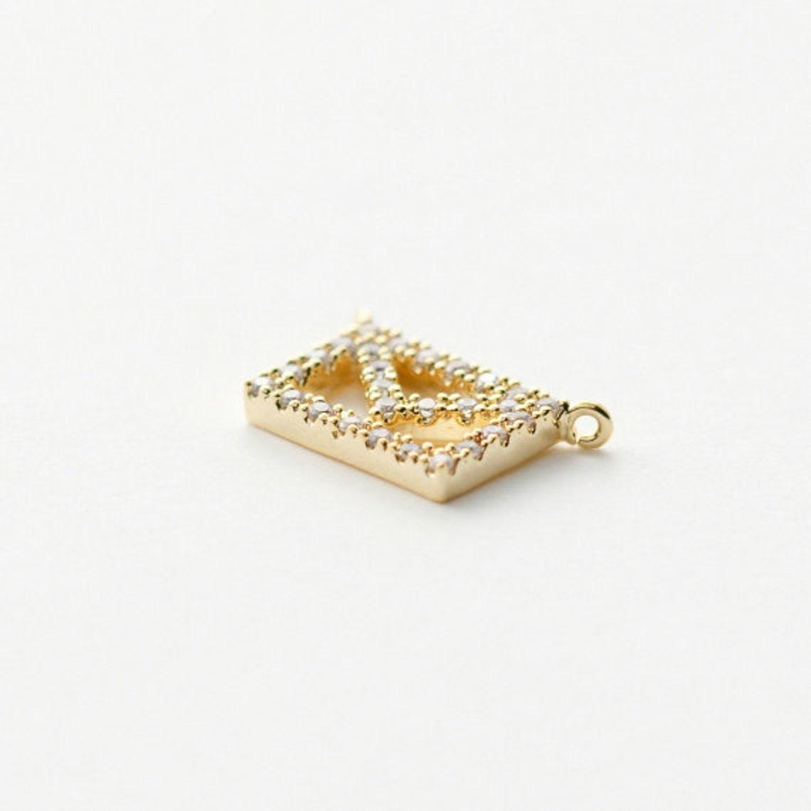 3179011 / Envelope / 16k Gold Plated Brass With Cubic Zirconiia ...