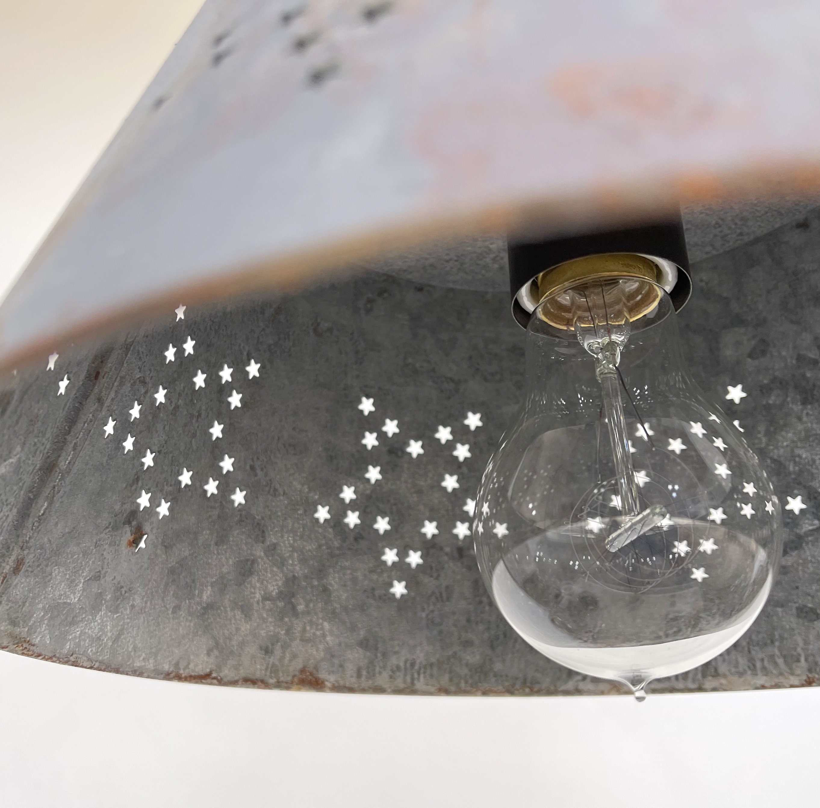 Weathered Galvanized Chandelier Light Fixture Farmhouse Ceiling Lights ...