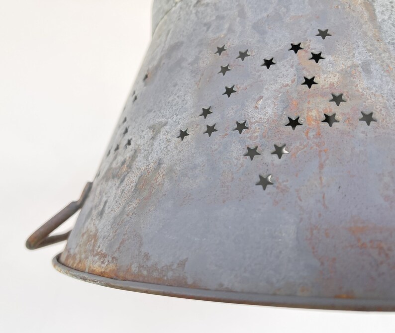 Weathered Galvanized Chandelier Light Fixture Farmhouse Ceiling Lights ...