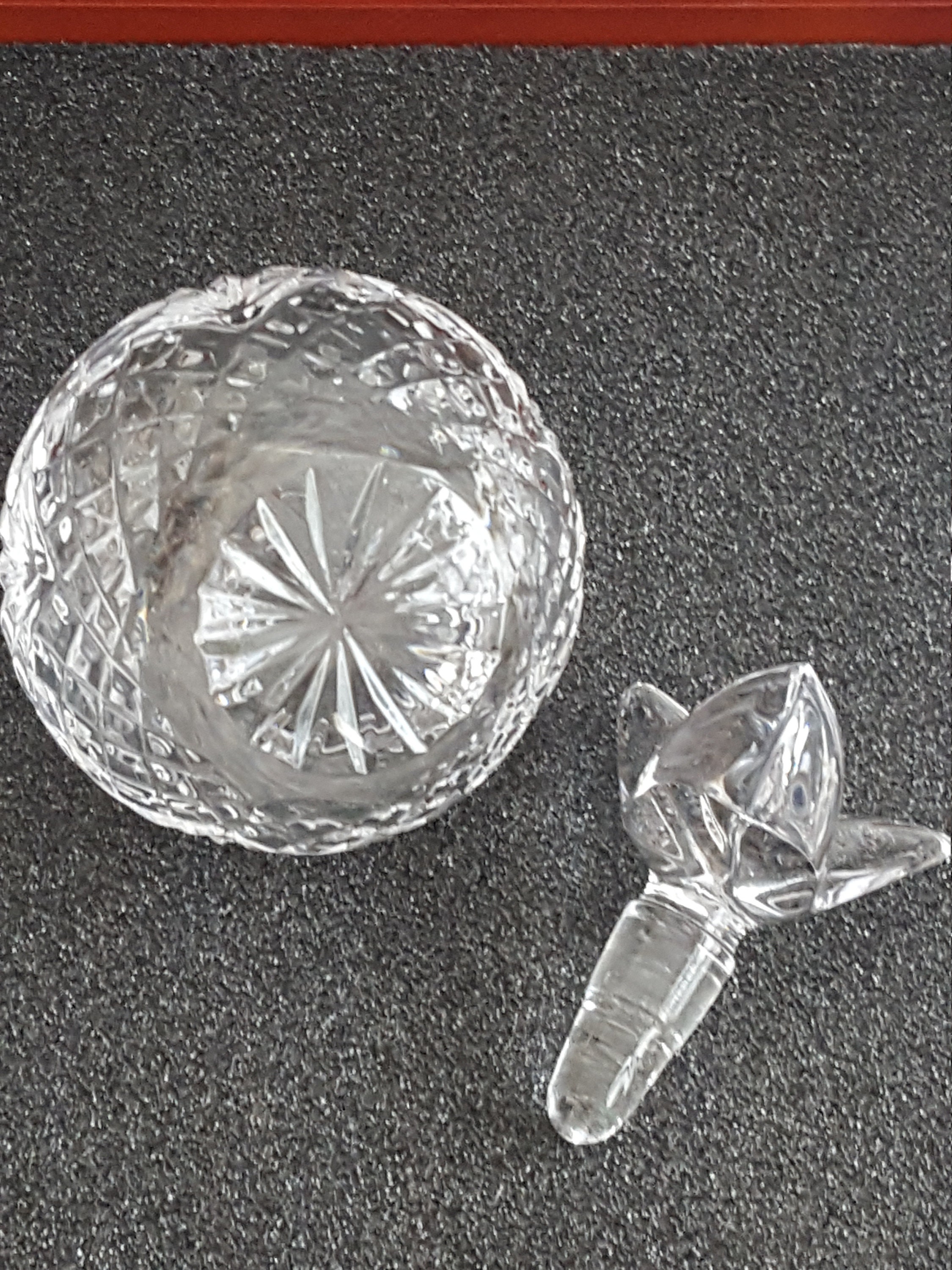 Perfum Bottle Collector's Item Lead Glass Round - Etsy