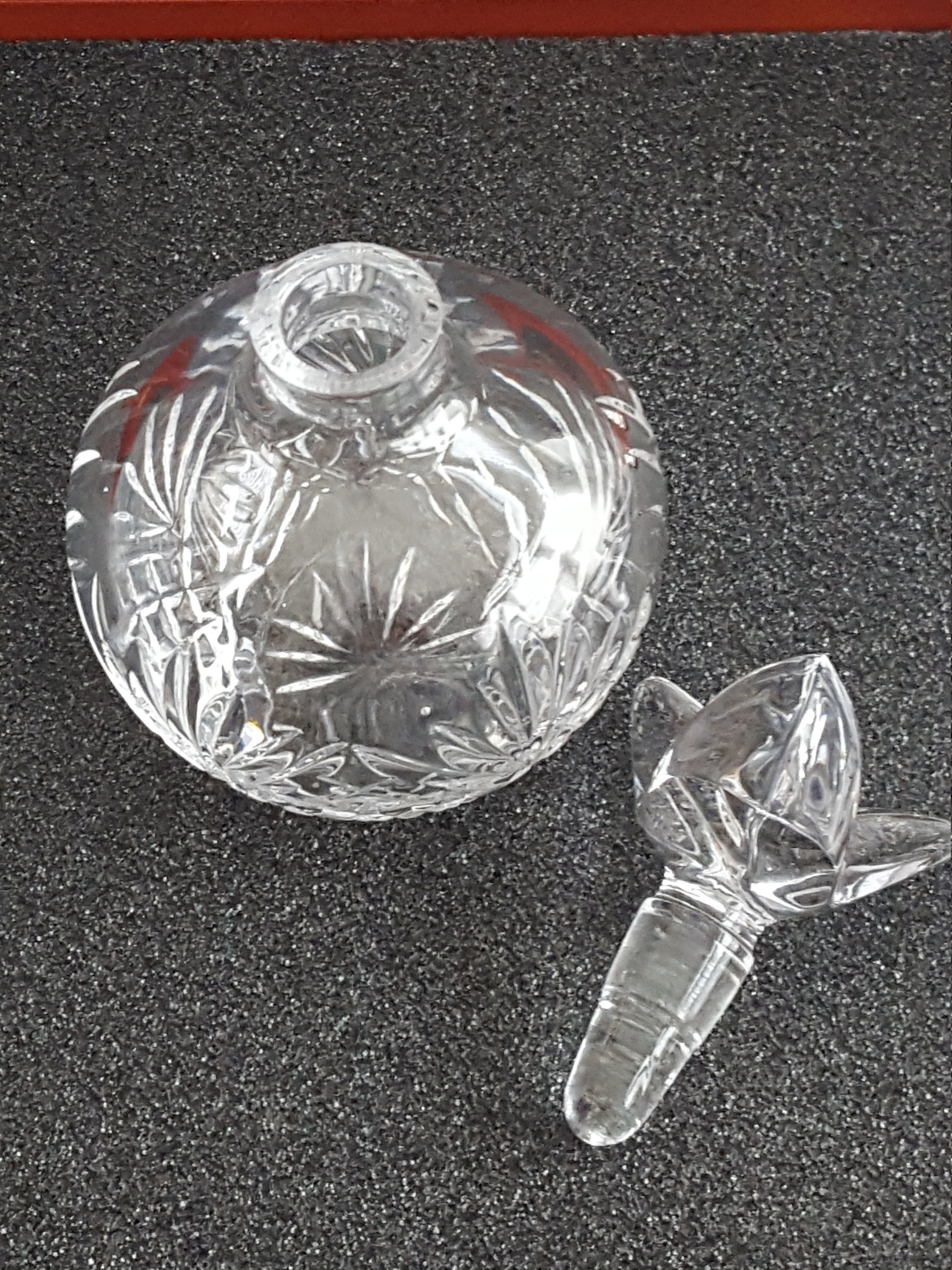 Perfum Bottle Collector's Item Lead Glass Round - Etsy