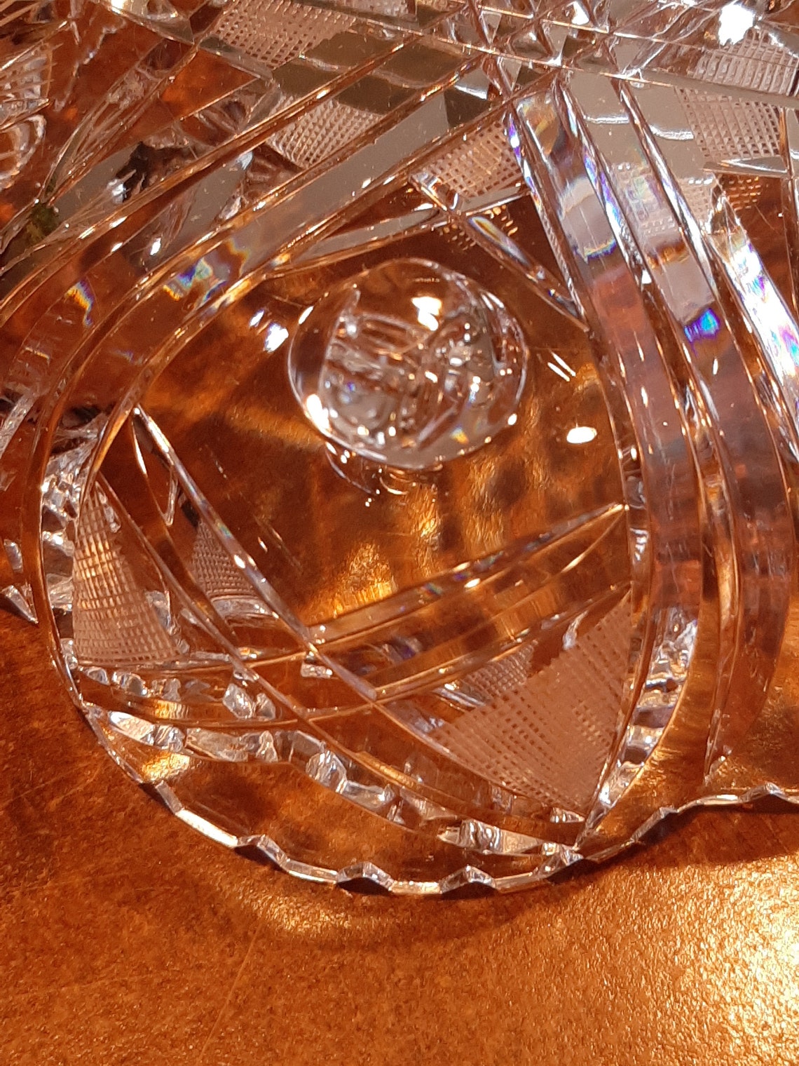 Antique Footed Centerpiece Bowl ABP Hobstar Design Early | Etsy