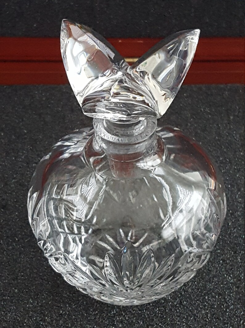 Perfum Bottle Collector's Item Lead Glass Round - Etsy
