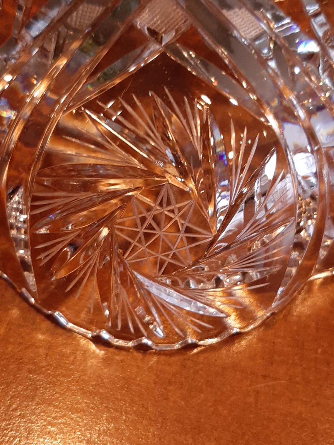 Antique Footed Centerpiece Bowl ABP Hobstar Design Early | Etsy