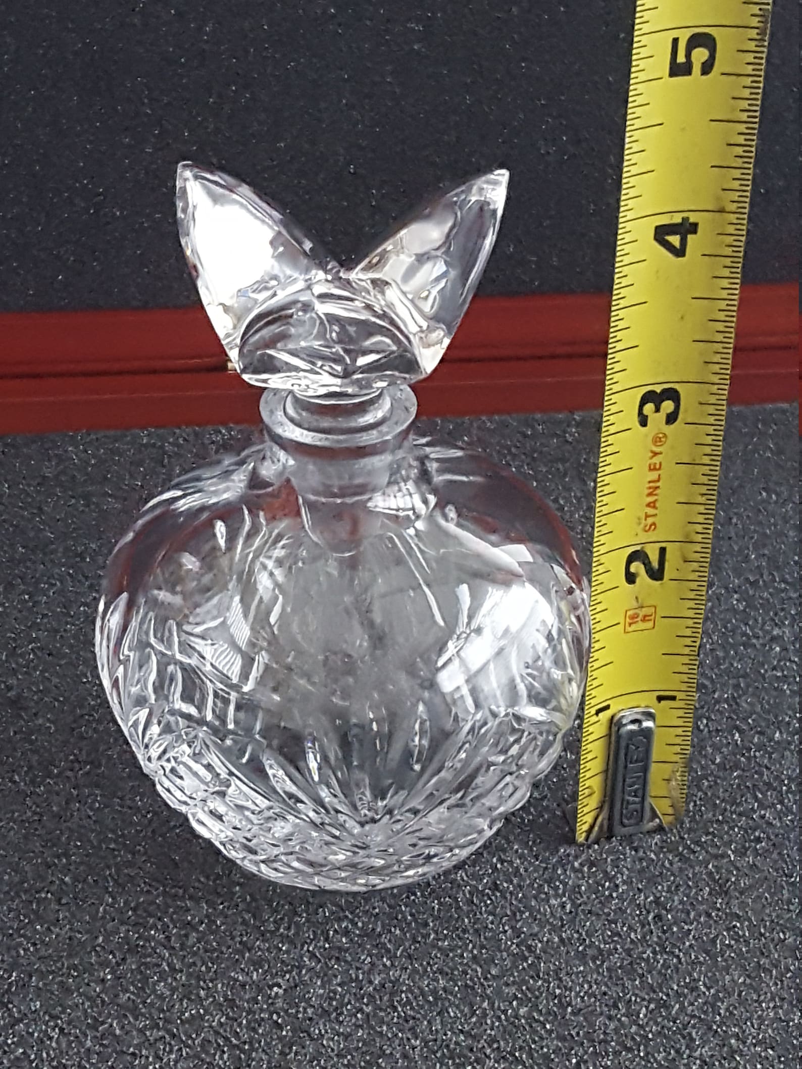 Perfum Bottle Collector's Item Lead Glass Round - Etsy