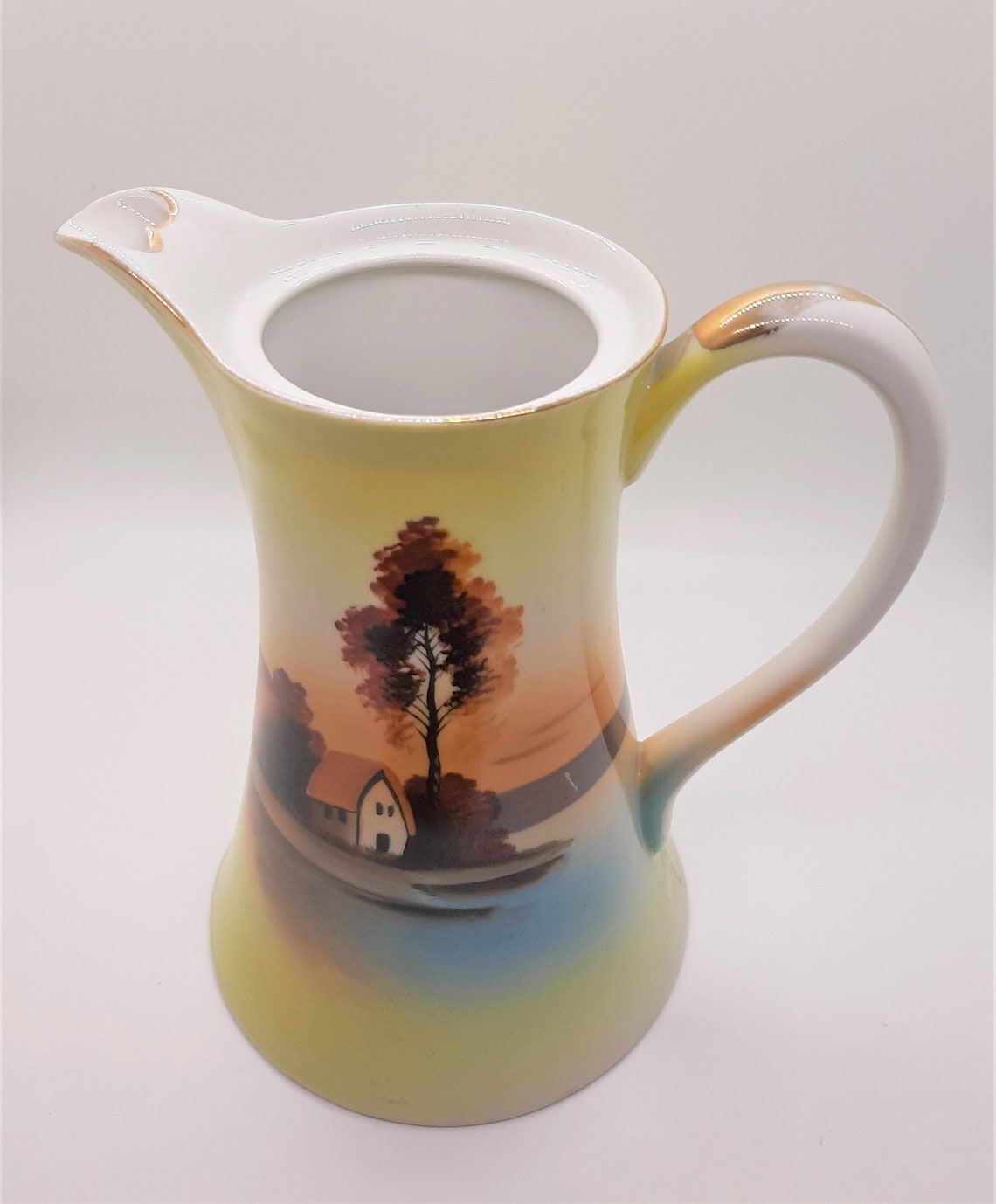 Vintage Chocolate Teapot Chikaramachi Handmade Japan | Etsy