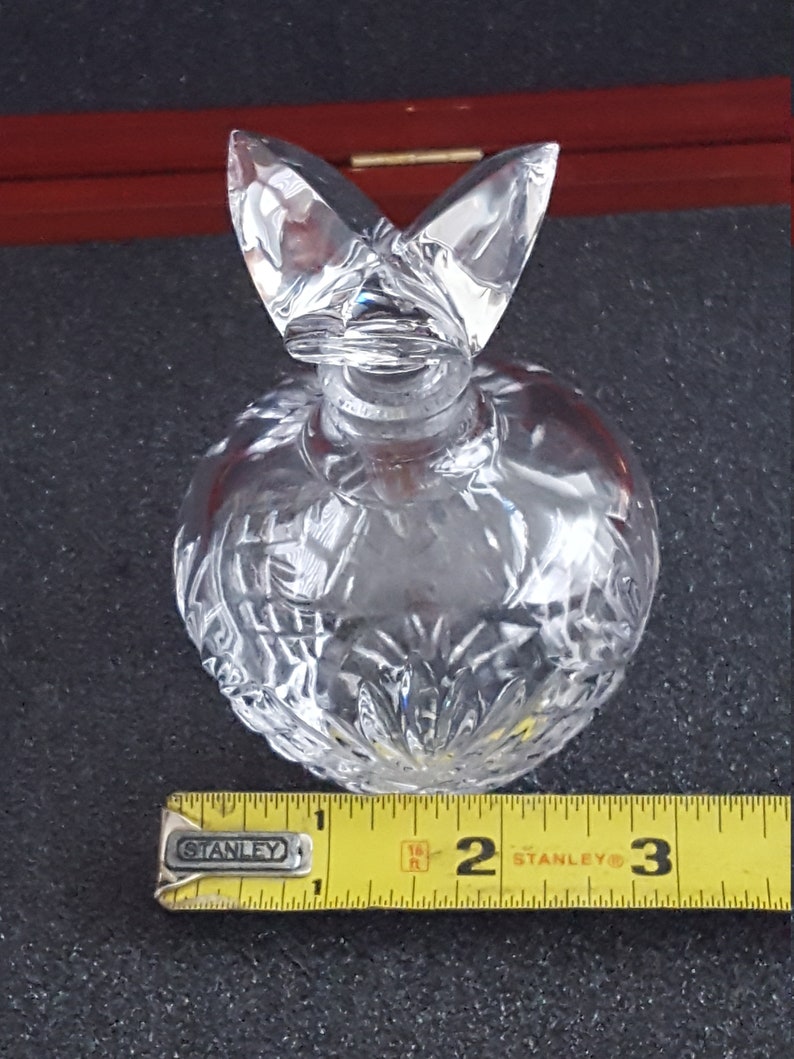 Perfum Bottle Collector's Item Lead Glass Round - Etsy