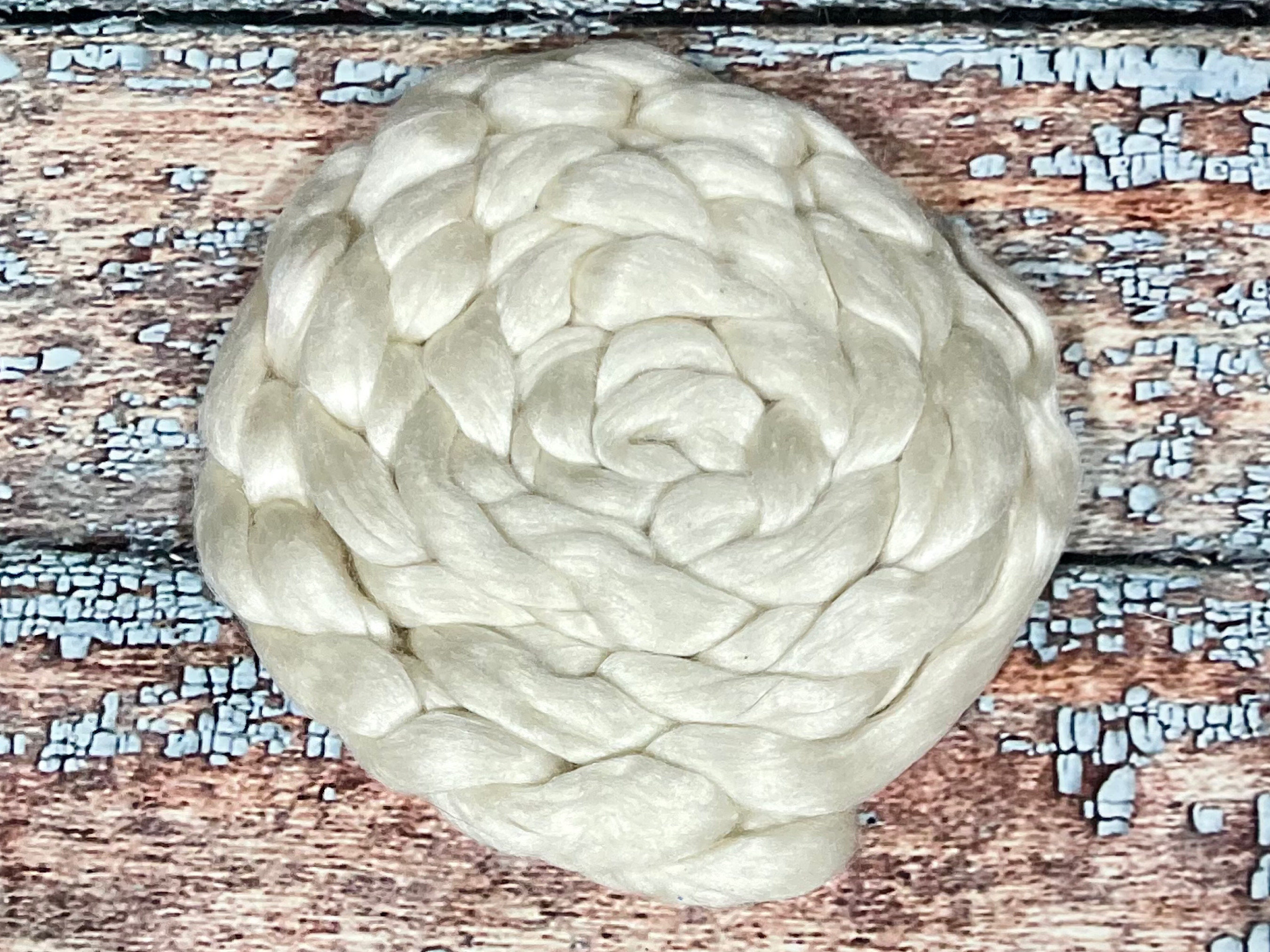 Eri peace Silk Combed Sliver-choose Natural or 2 Shades of Red 1 Ounce ...