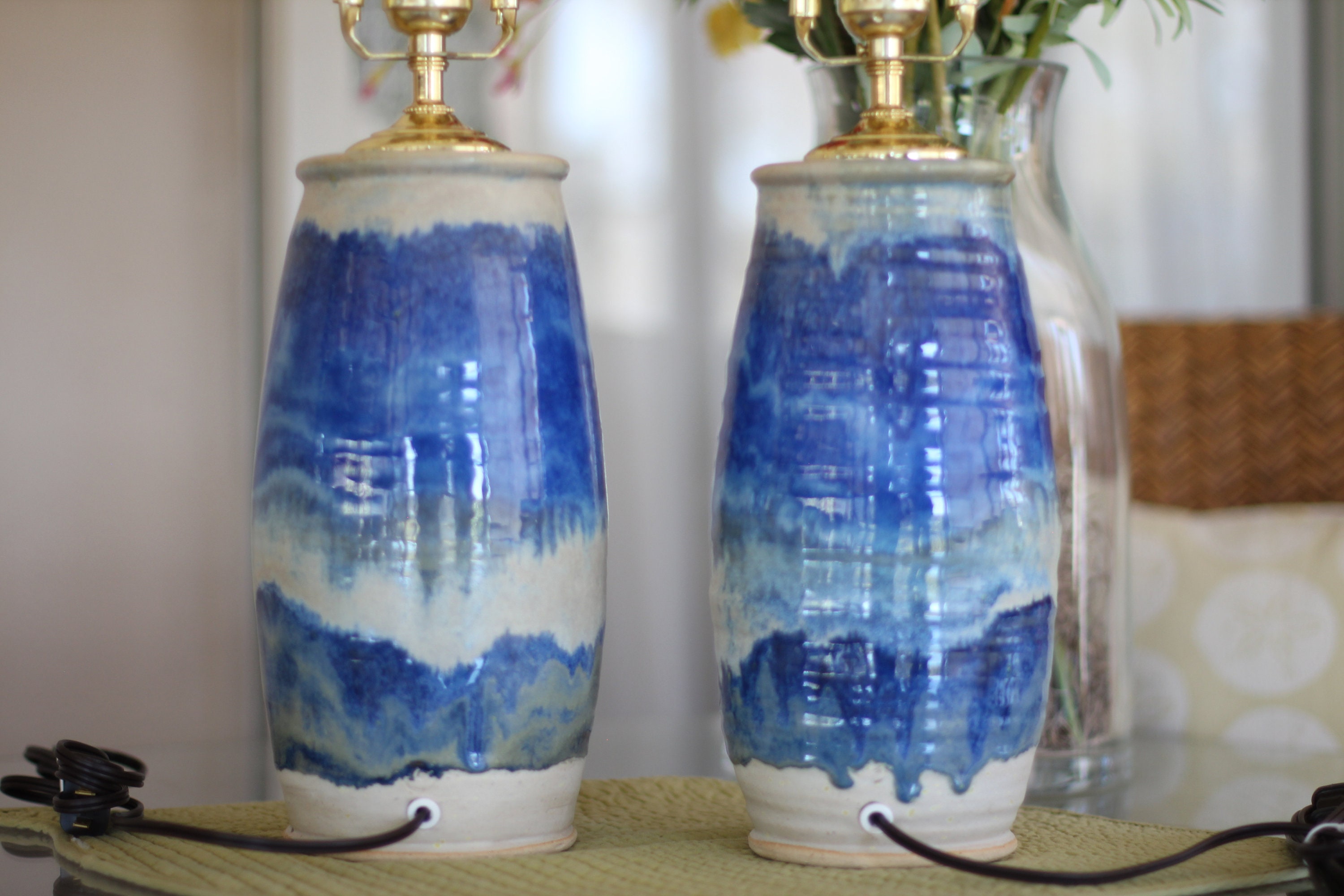 Pair of Handmade, Wheel Thrown Table Lamp Bases - Etsy