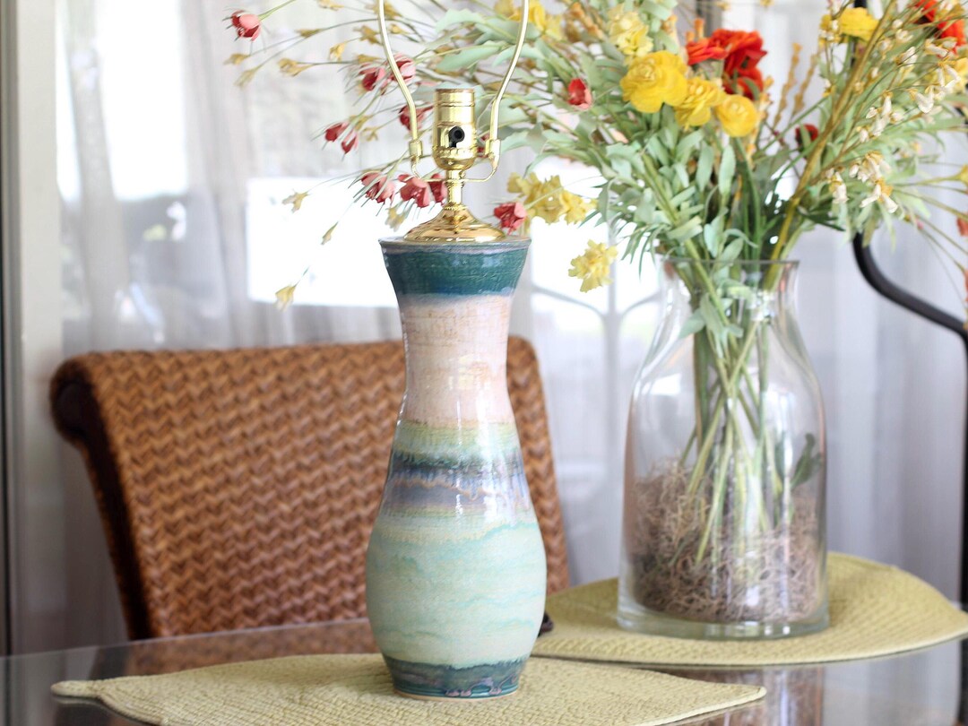 Handmade, Wheel-thrown Ceramic Table Lamp Base - Etsy
