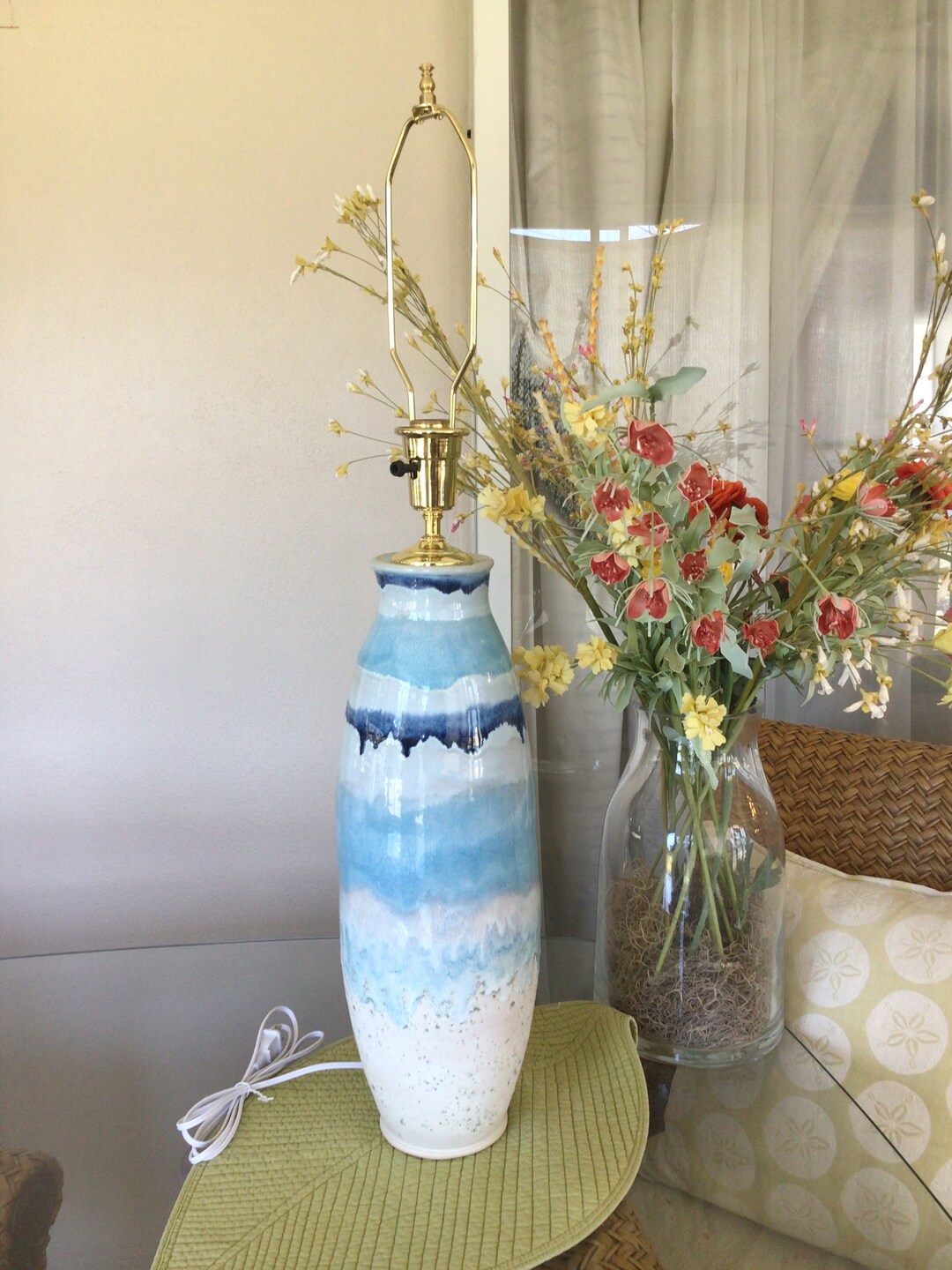 Tall, Elegant, Handmade, Wheel Thrown Table Lamp Base - Etsy