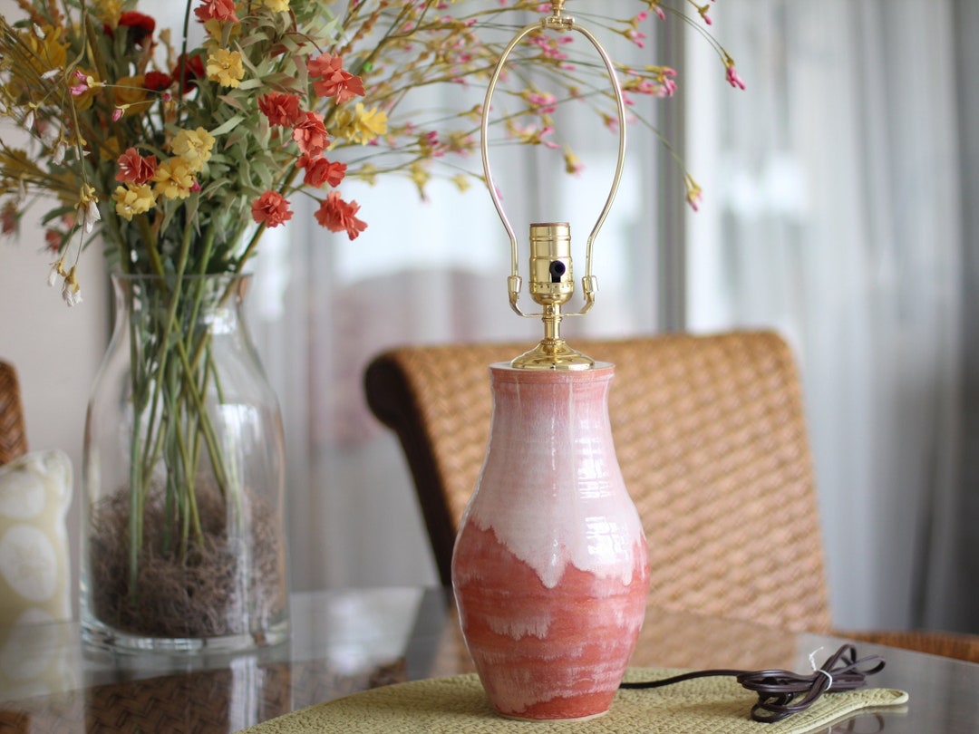 Handmade, Wheel Thrown Pottery Table Lamp - Etsy