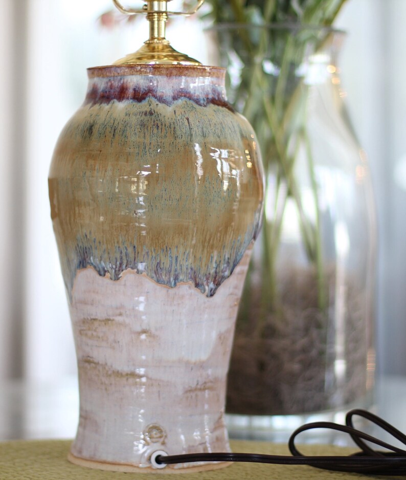 Handmade, Wheel Thrown Ceramic Table Lamp Base - Etsy