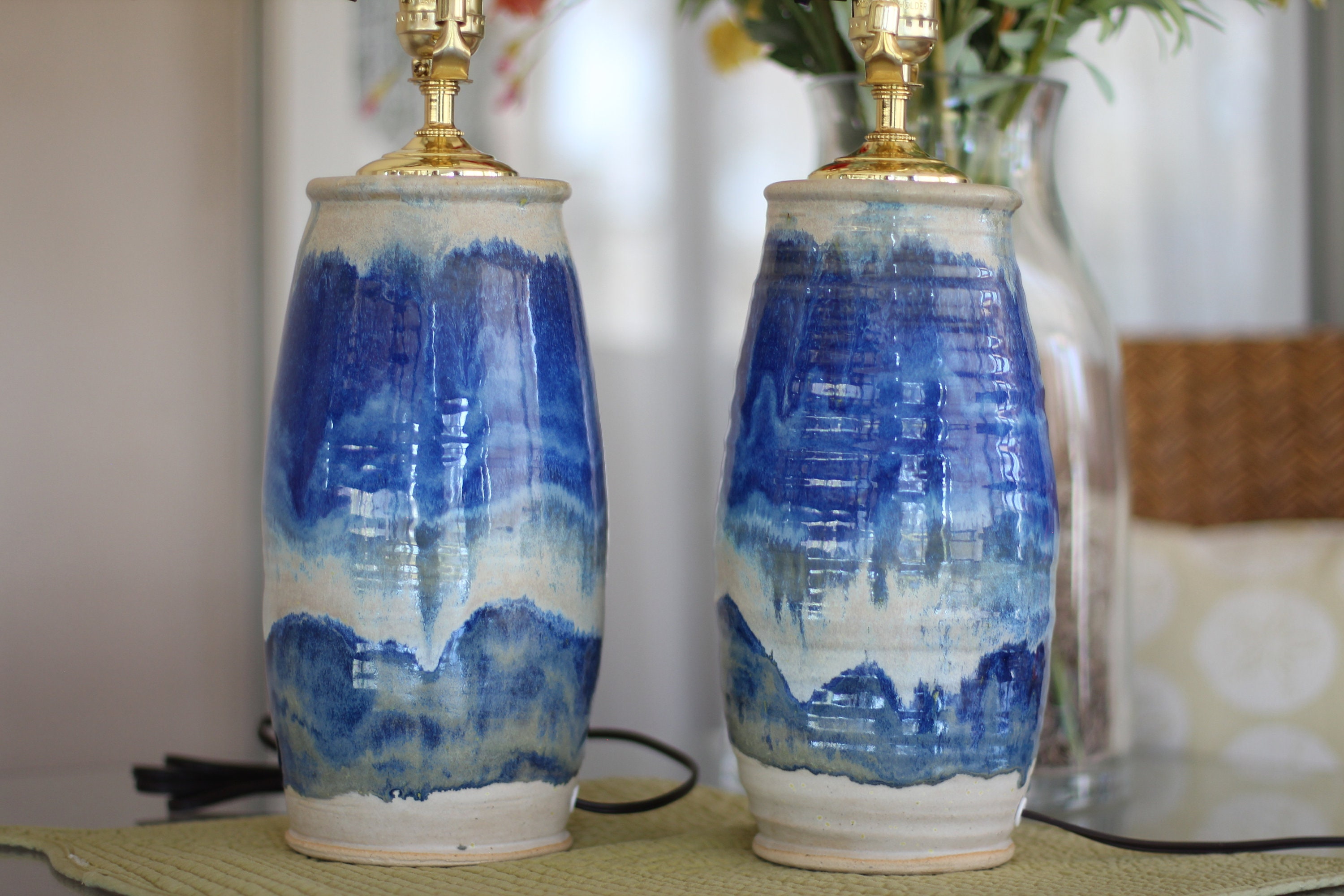 Pair of Handmade, Wheel Thrown Table Lamp Bases - Etsy