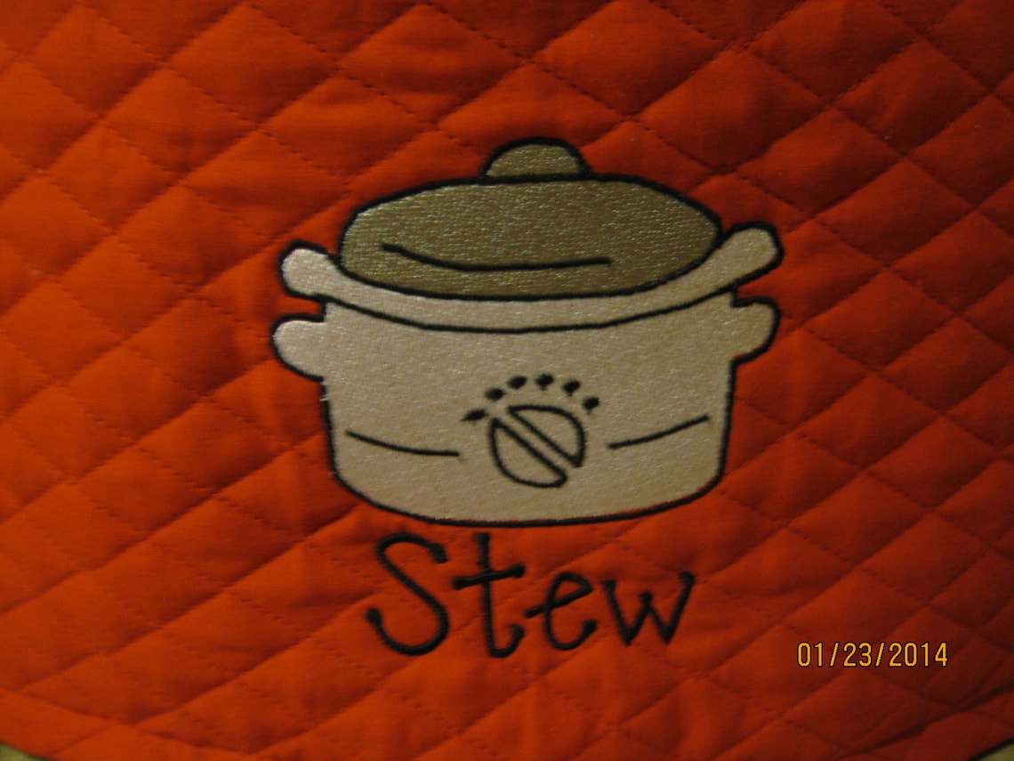 Oval Crock Pot Slow Cooker Appliance Cover 5 Colors to Choose | Etsy