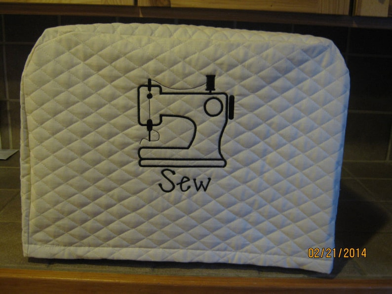 Sewing Machine Appliance Cover, Dust Cover Choose Fabric Color & Thread ...