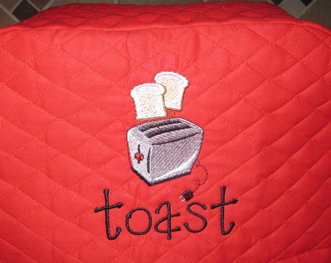2 Slice Toaster Cover With Fun Happy Toaster - Etsy