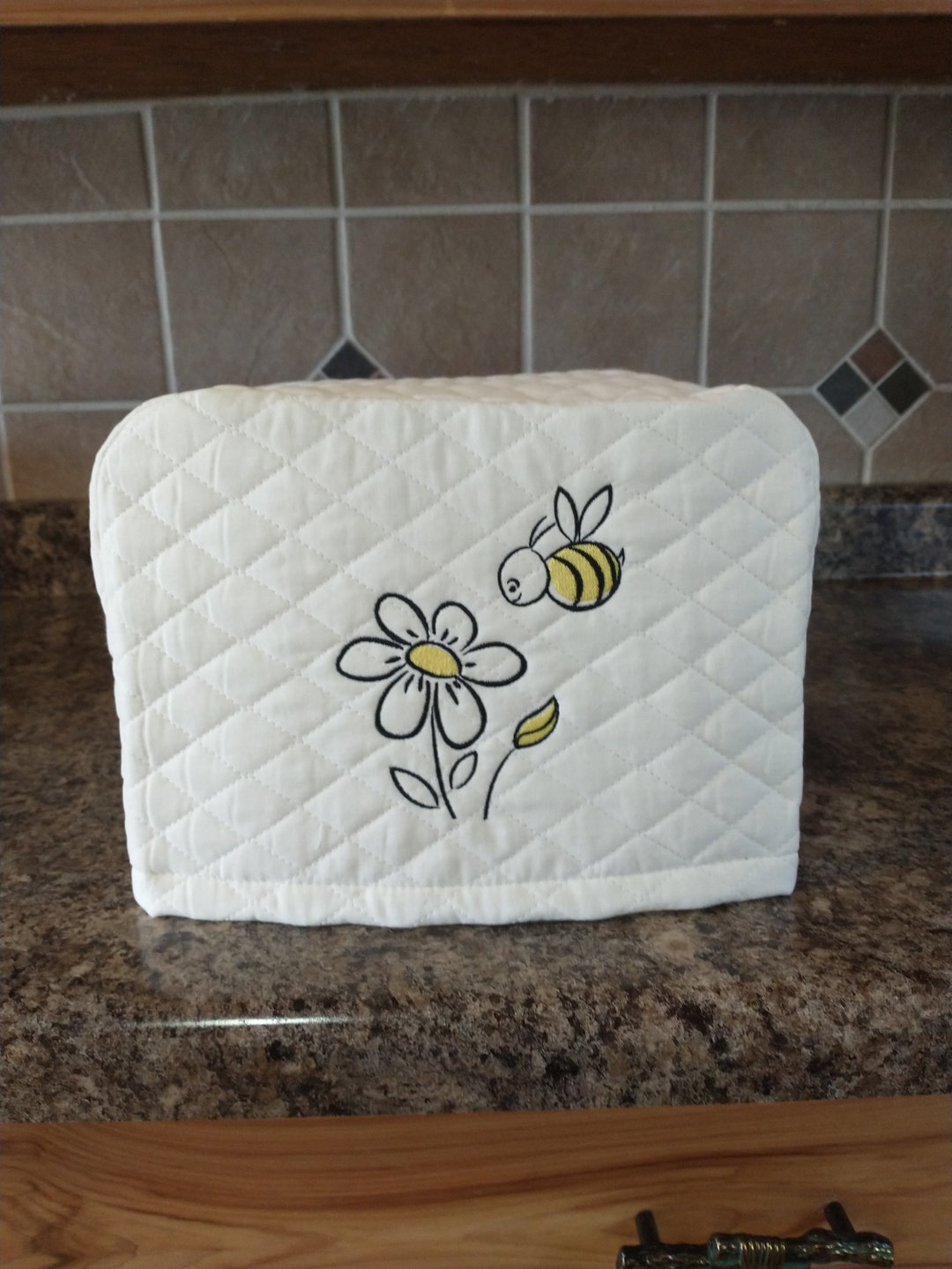Toaster Cover Three Sizes 2, 4 or 4 Slice Long, BEE & FLOWER Design - Etsy