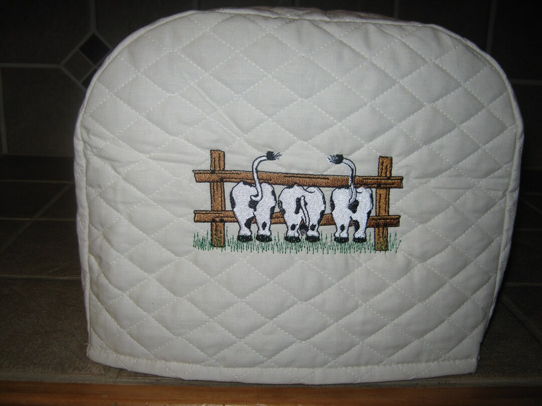 2 or 4 Slice Small Appliance Toaster Cover With Cow Behinds - Etsy