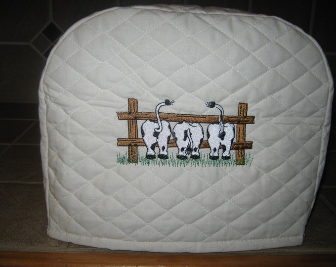 2 or 4 Slice Small Appliance Toaster Cover With Cow Behinds - Etsy