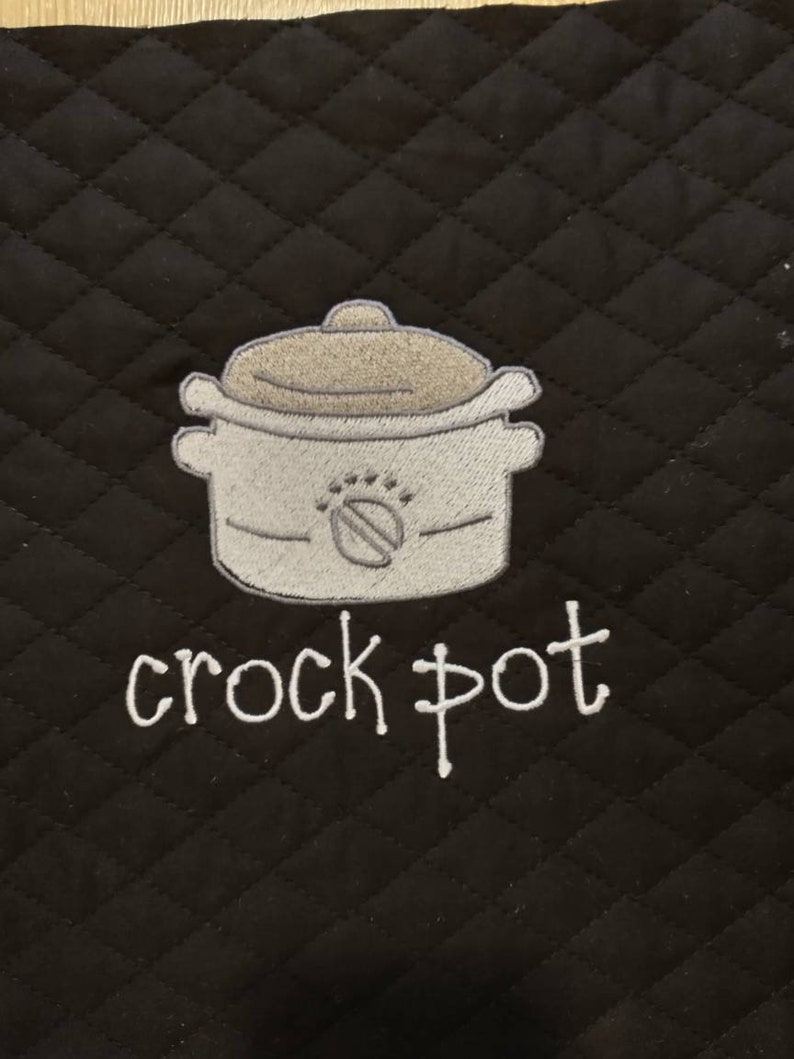 Oval Crock Pot Slow Cooker Appliance Cover 5 Colors to Choose | Etsy