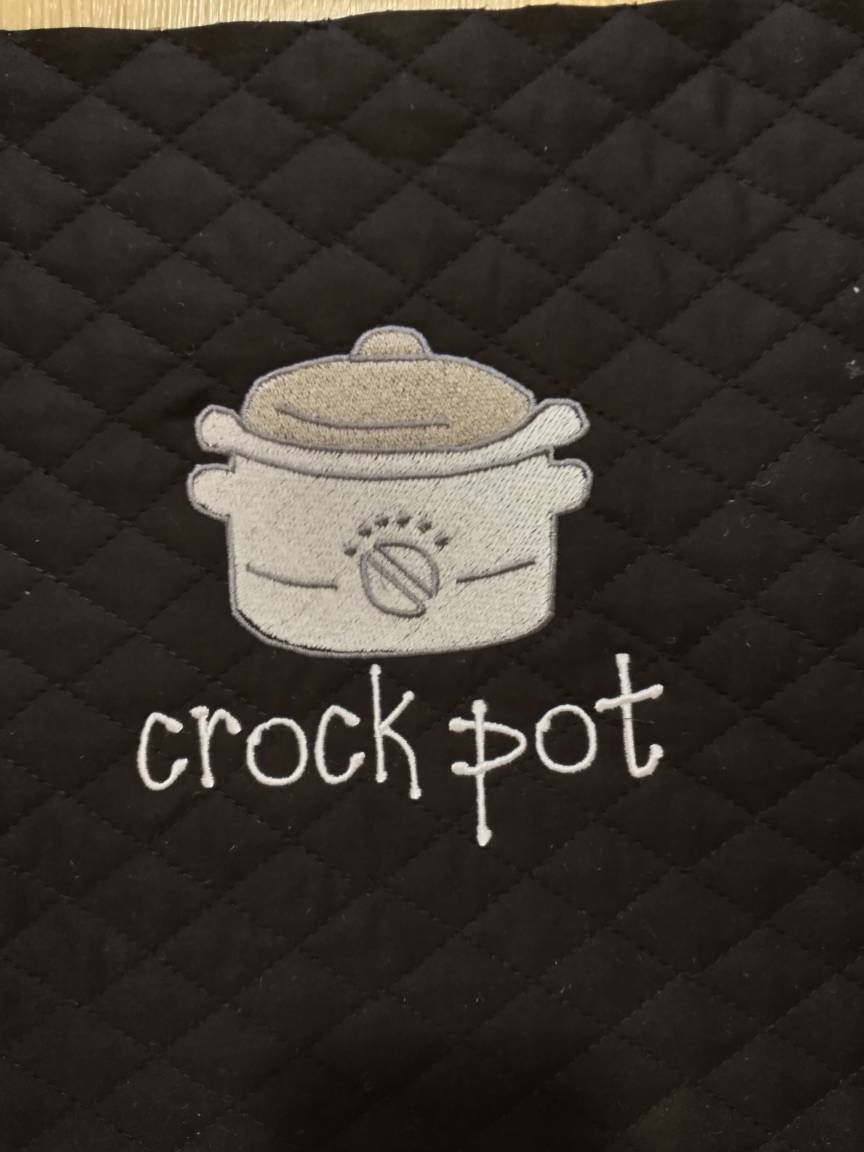 Oval Crock Pot Slow Cooker Appliance Cover 5 Colors to Choose | Etsy